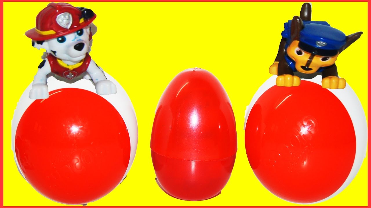 PAW PATROL SURPRISE EGGS!Toys For Kids Paw patrol Marshall Chase Rocky ...