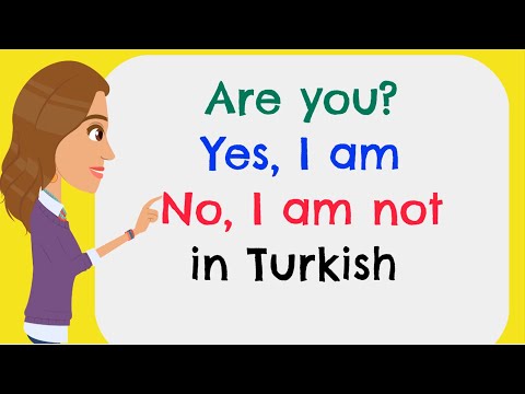 ARE YOU? I am, I am not IN TURKISH ✅ BASIC TURKISH