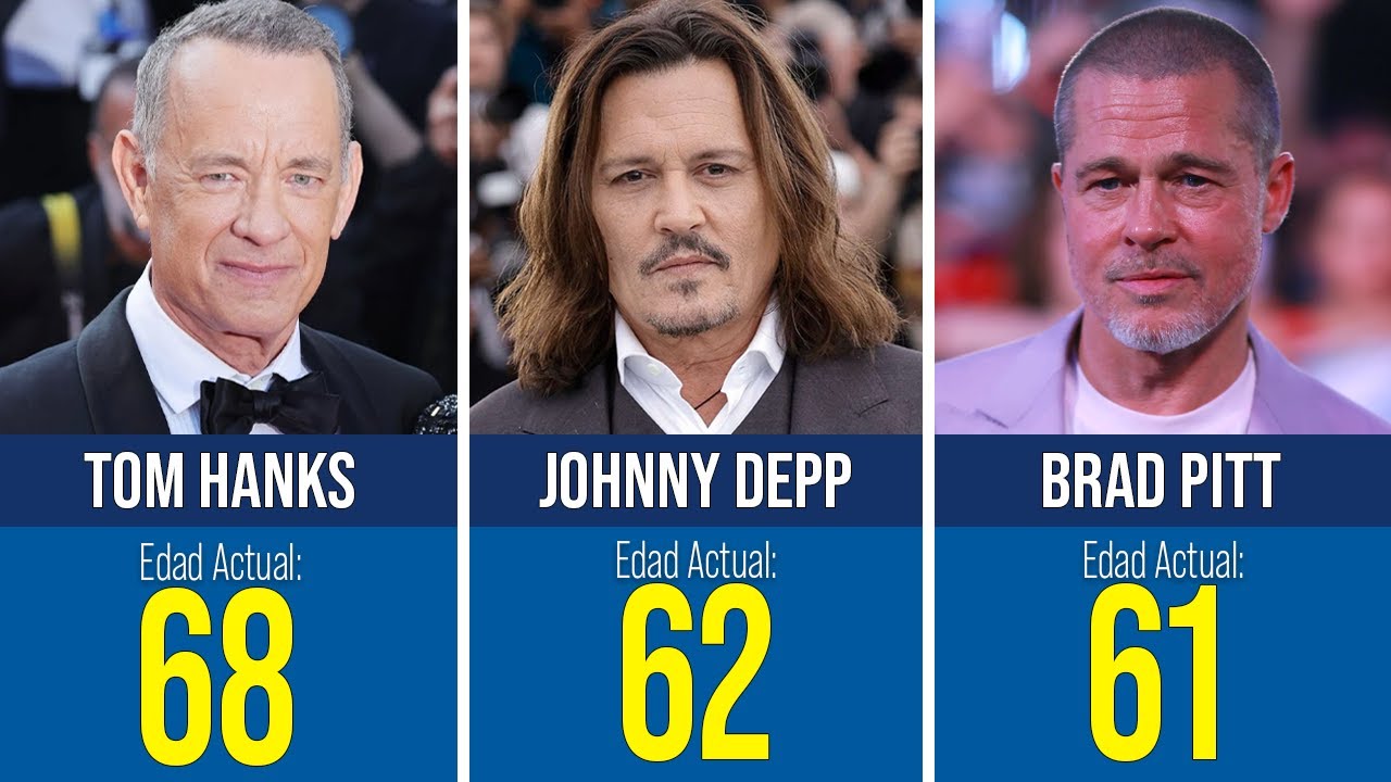 Edad actual de los actores más famosos de Hollywood en 2025 - YouTube