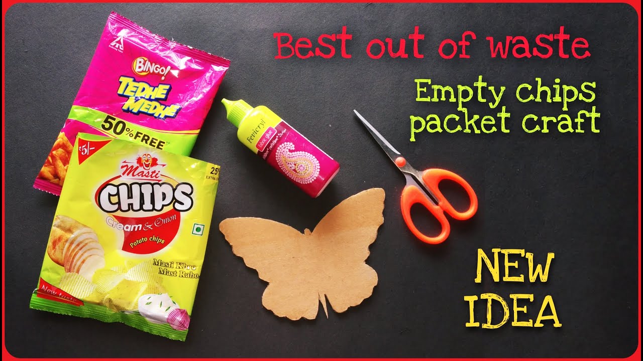 2 unique chips packet idea||best out of waste - YouTube