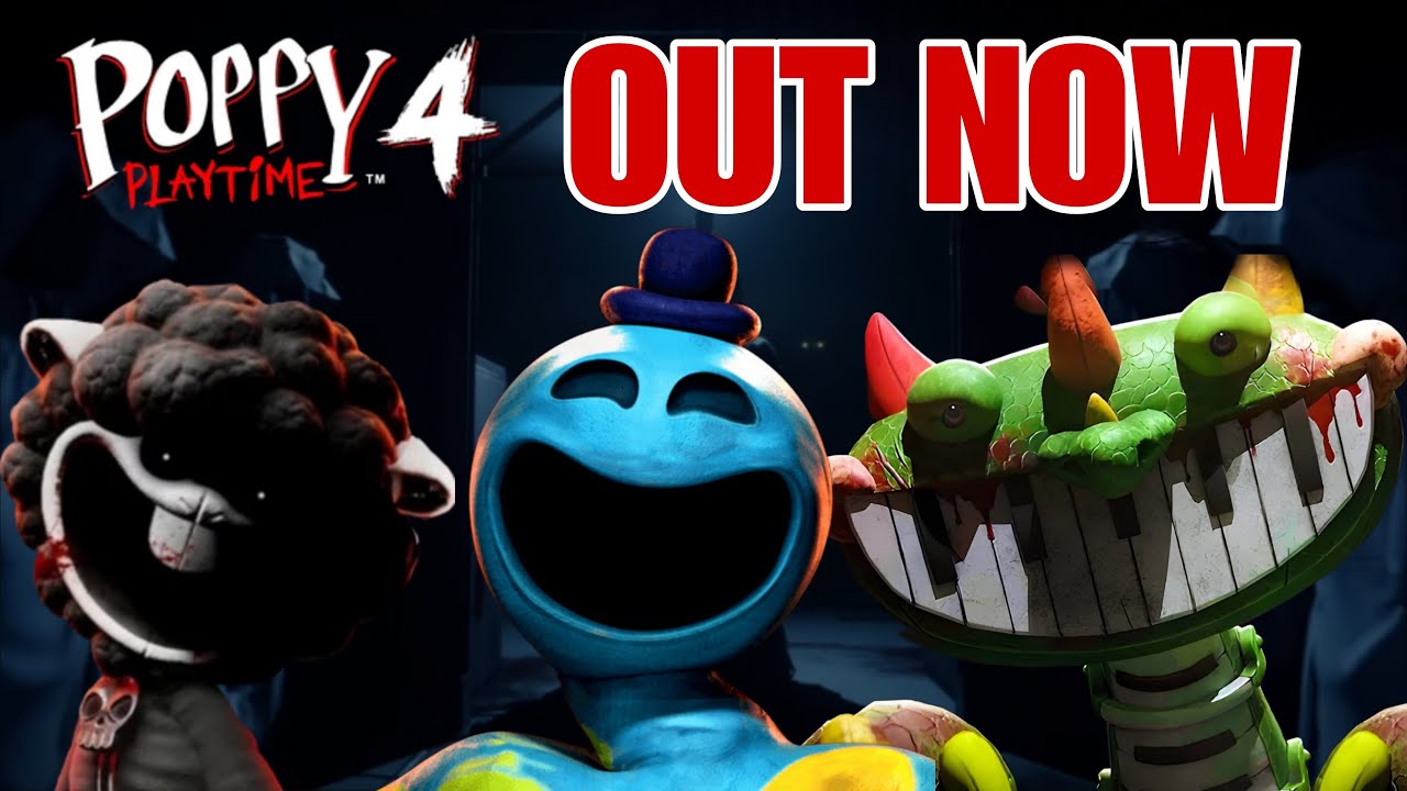 Poppy Playtime Chapter 4 Full Gameplay OUT NOW !!!!!!! | Pianosaurus ...