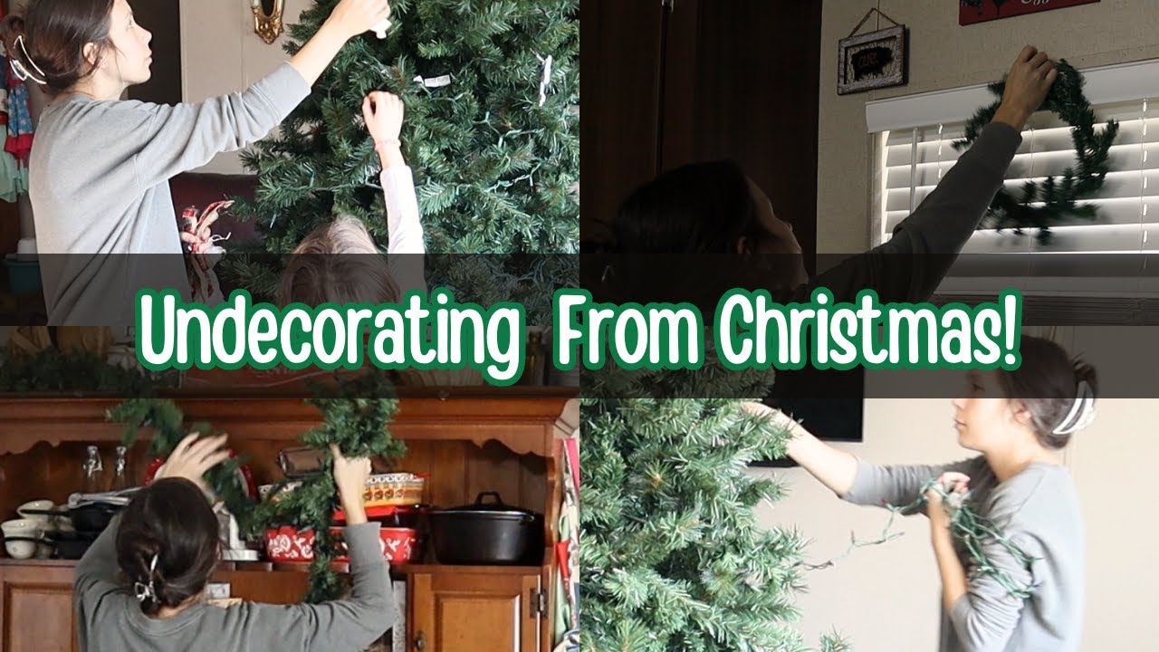 Undecorating From Christmas 2024! - YouTube