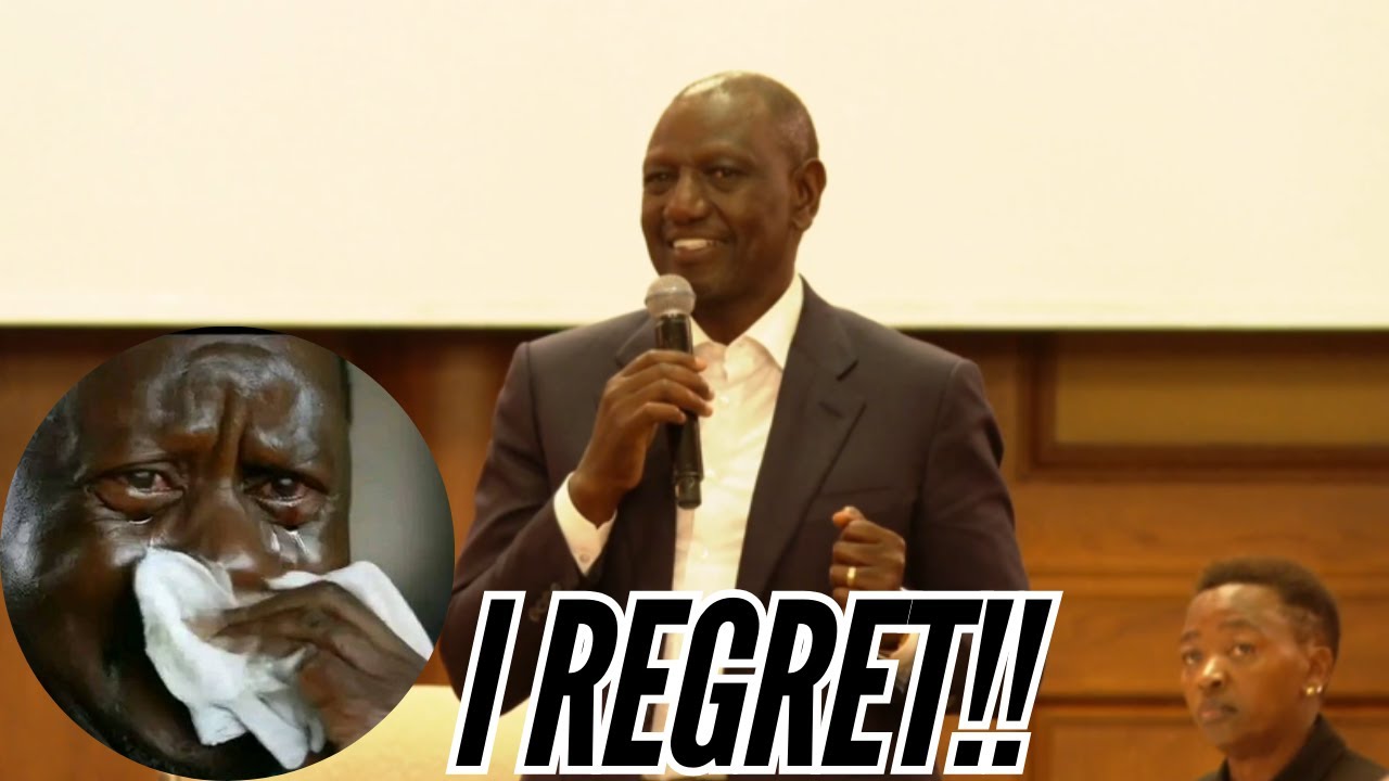 'I REGRET A LOT!' ~PRESIDENT RUTO GETS EMOTIONAL AS HE SPOKE IN FRONT ...