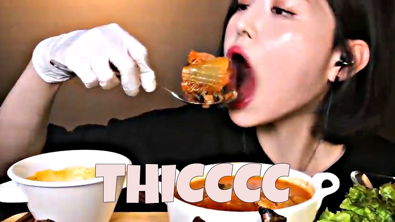 mukbangers taking THICCCC bites - YouTube