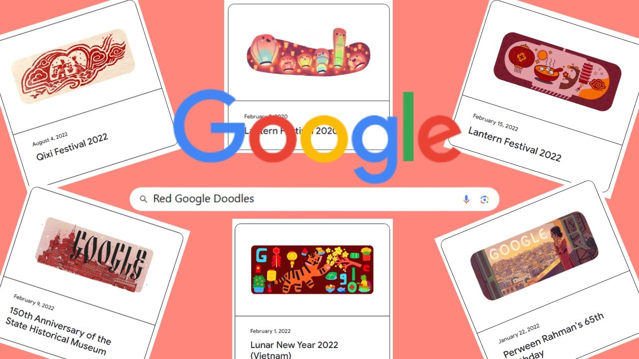 Extrodinary Red Google Doodle Since 1992|Pt.1 - YouTube