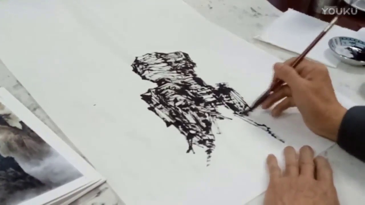 Chinese Art : Paint Stone Rock - YouTube