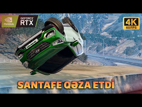 Hyundai Santa Fe Fiat Abart Ilə Möhkəm Qəzaya Düşdü Malik Usta və Baba Təmir | BeamNG.Driver | Maşın