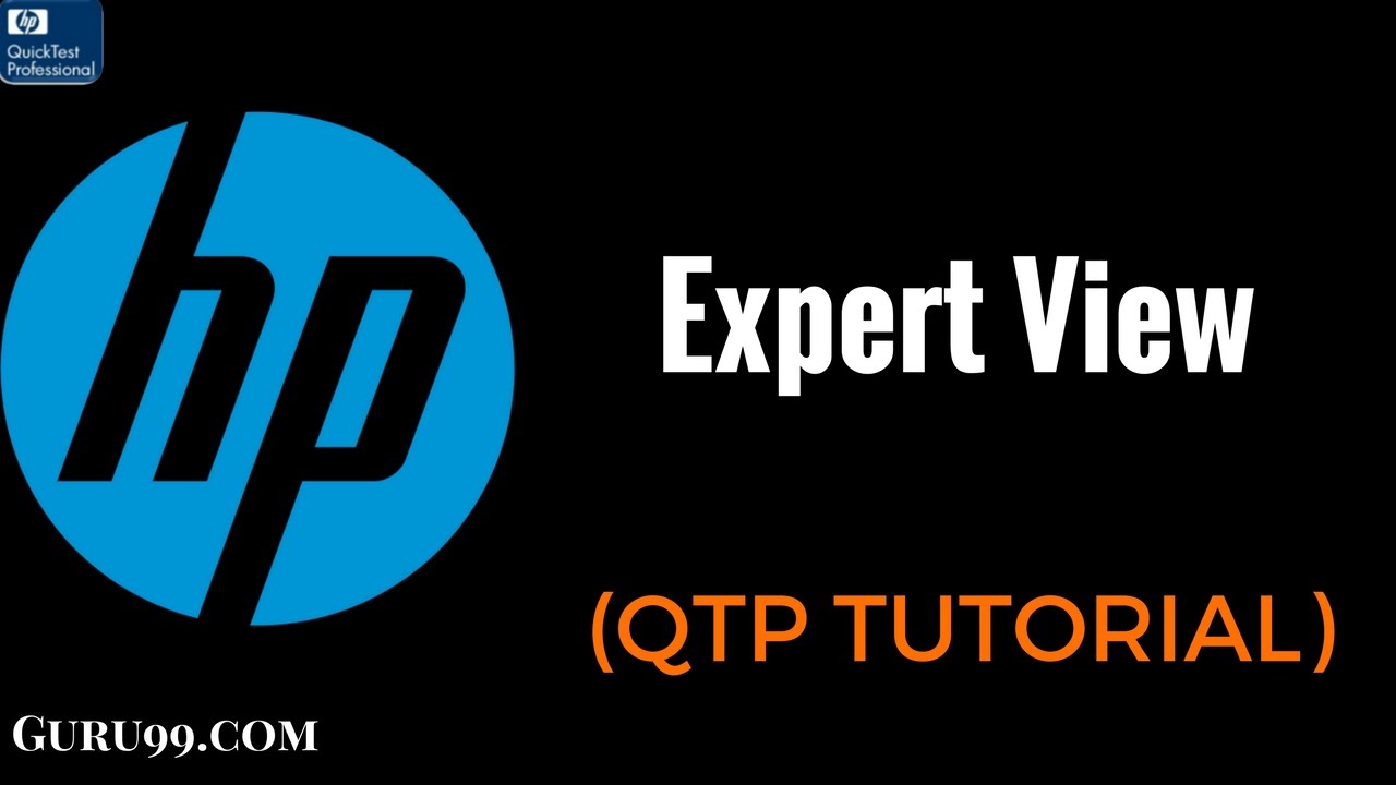 Expert View - HP UFT/ QTP TutoriaL #24 - YouTube