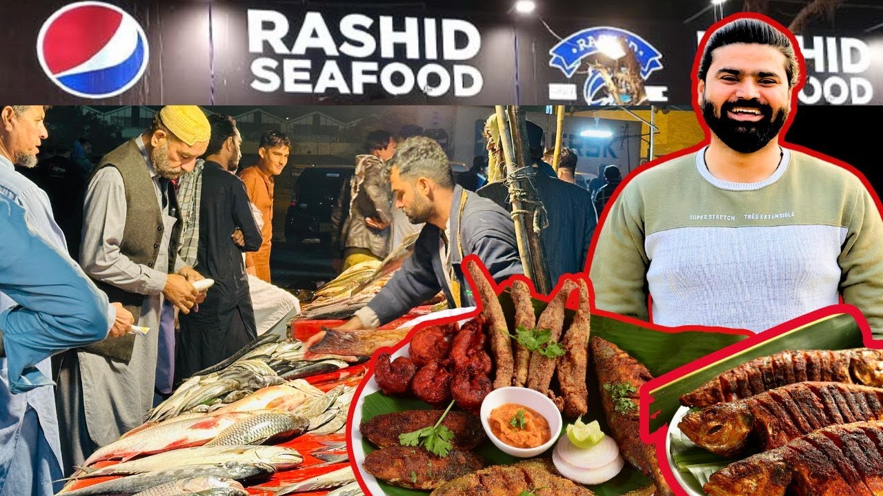 Rashid SeaFood Grilled Fish & Prawn Karahi Karachi Biggest Seafood ...