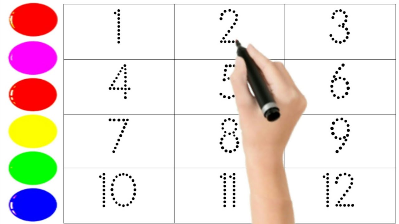 1 2 3,Counting numbers, Color,#kidssong #abcdsong #colors - YouTube