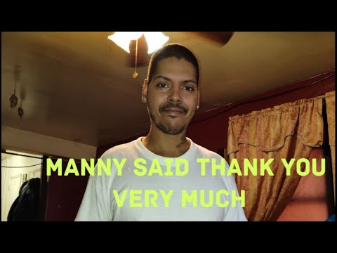 My husband Manny says thank you for all the birthday wishes - YouTube