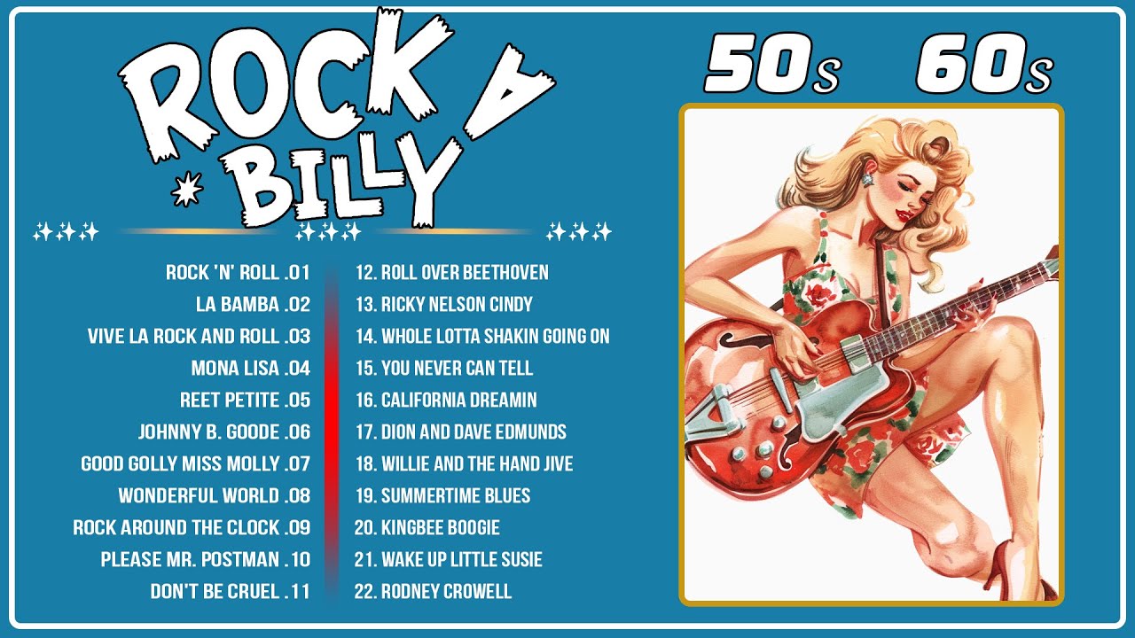 50s 60s Rockabilly Greatest Hits 🔥 Ultimate 50s 60s Rockabilly Hits ...