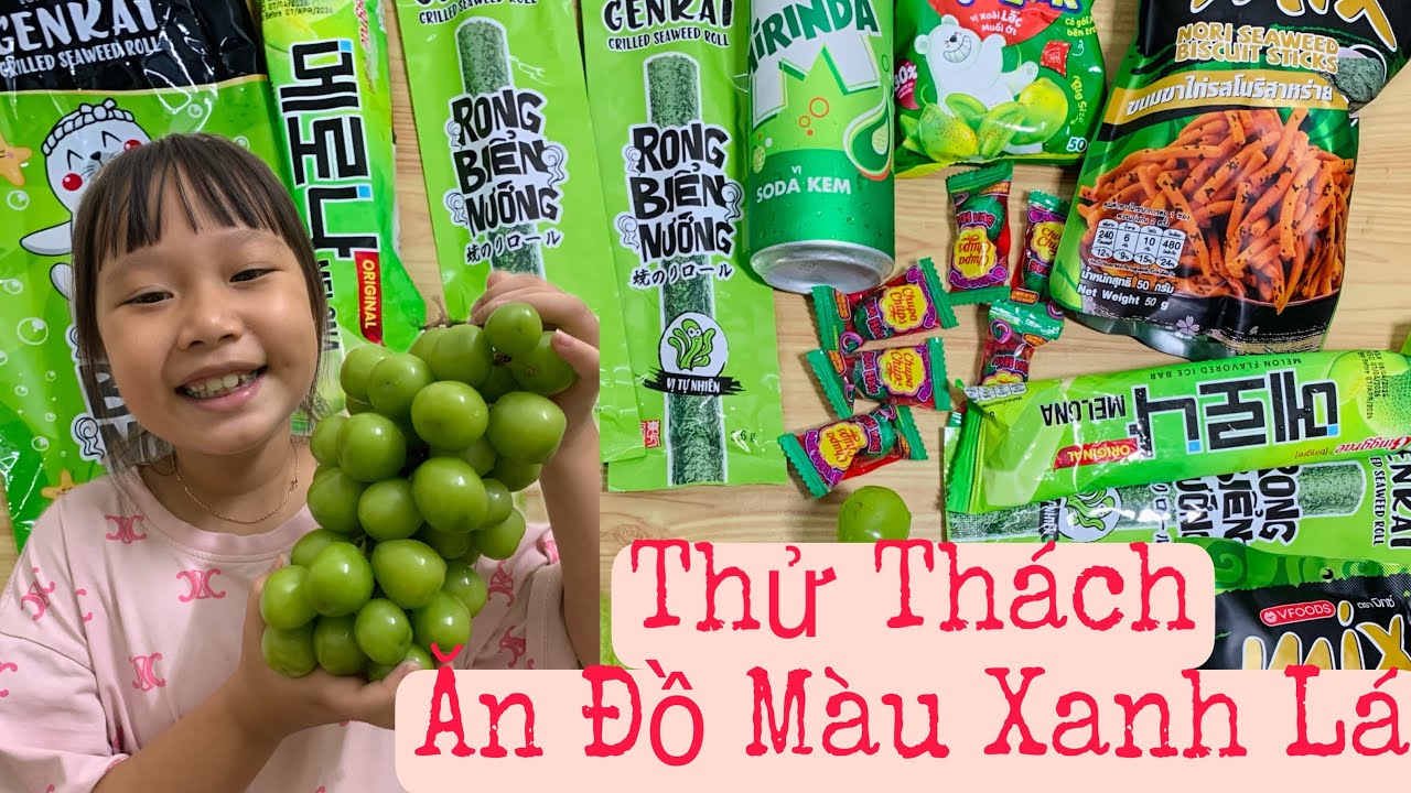 Thử Thách Ăn Đồ Ăn Màu Xanh Lá| Yummy Yummy| Coca TV - YouTube