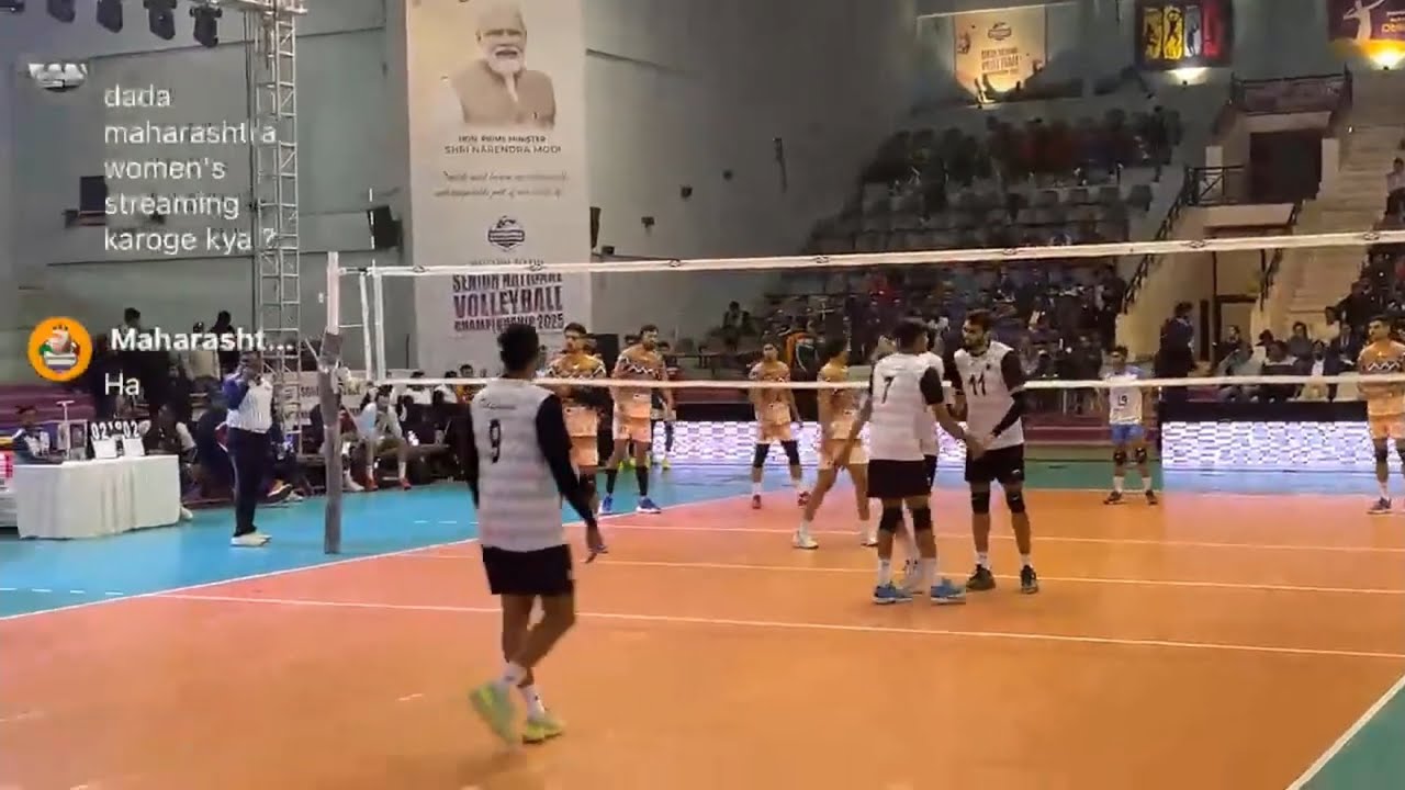 Haryana vs Railways Volleyball match |Senior national volleyball ...
