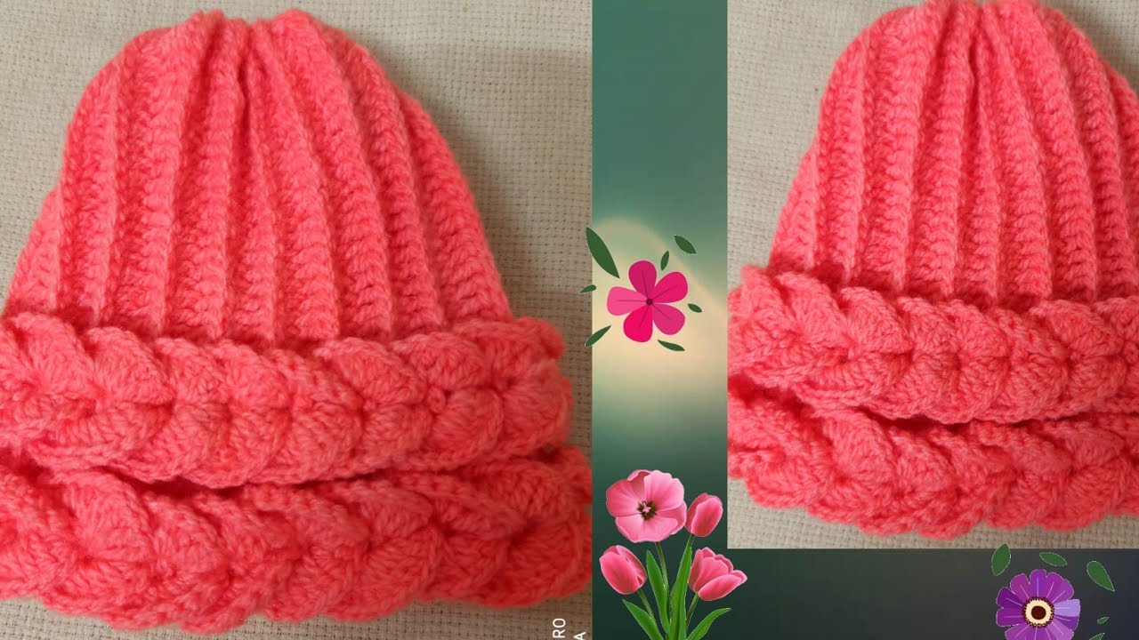 easy and fast crochet hat, crochet topi, आसान क्रोशिया टोपी💕🎩 - YouTube