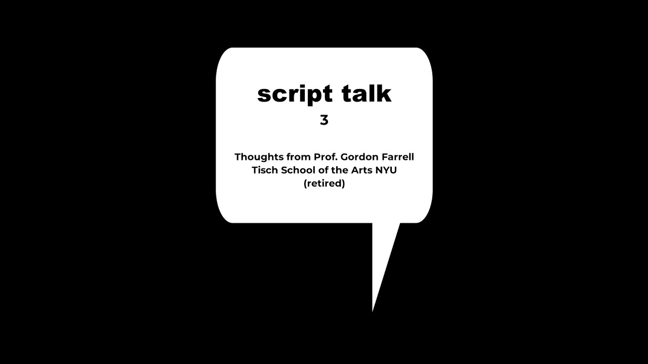 Script Talk Episode 3 - YouTube