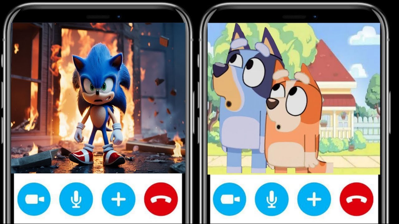 Sonic is trapped in the fire, What should Bluey do? #like - YouTube