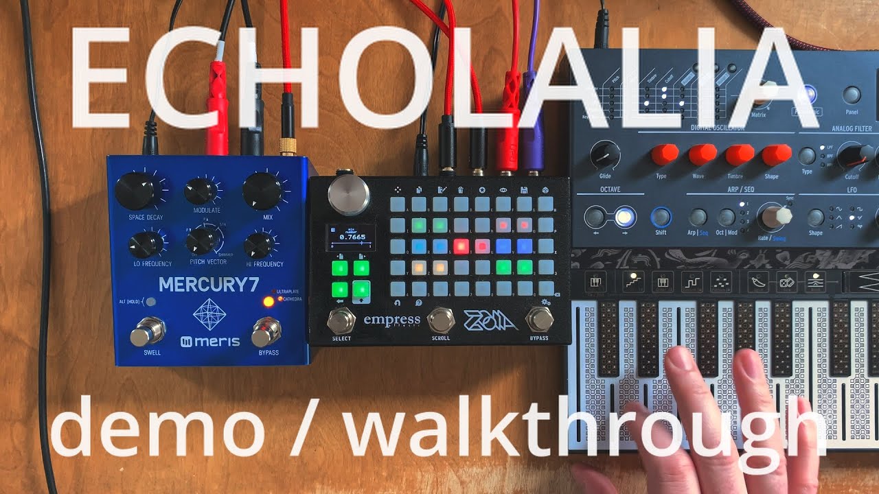 ZOIA patch: "Echolalia" demo / walkthrough - YouTube