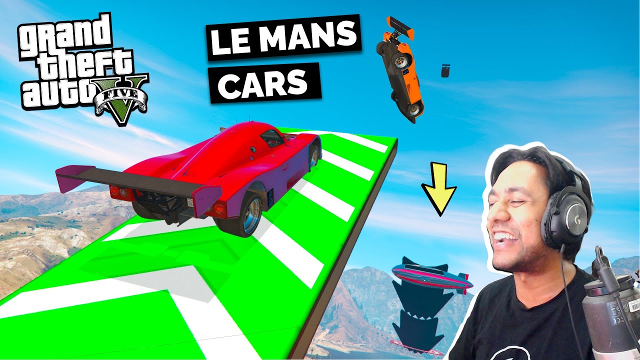 *OMG* Le Mans HYPER 1000* KPH Cars Parkour on SPEED RAMPS in GTA 5 ...