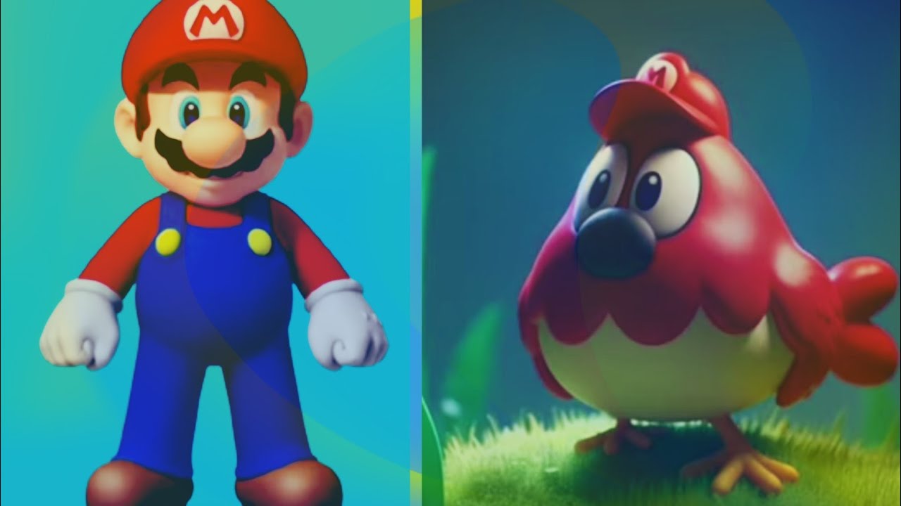 SUPER MARIO BROS movies characters as BIRDS 2023 - YouTube
