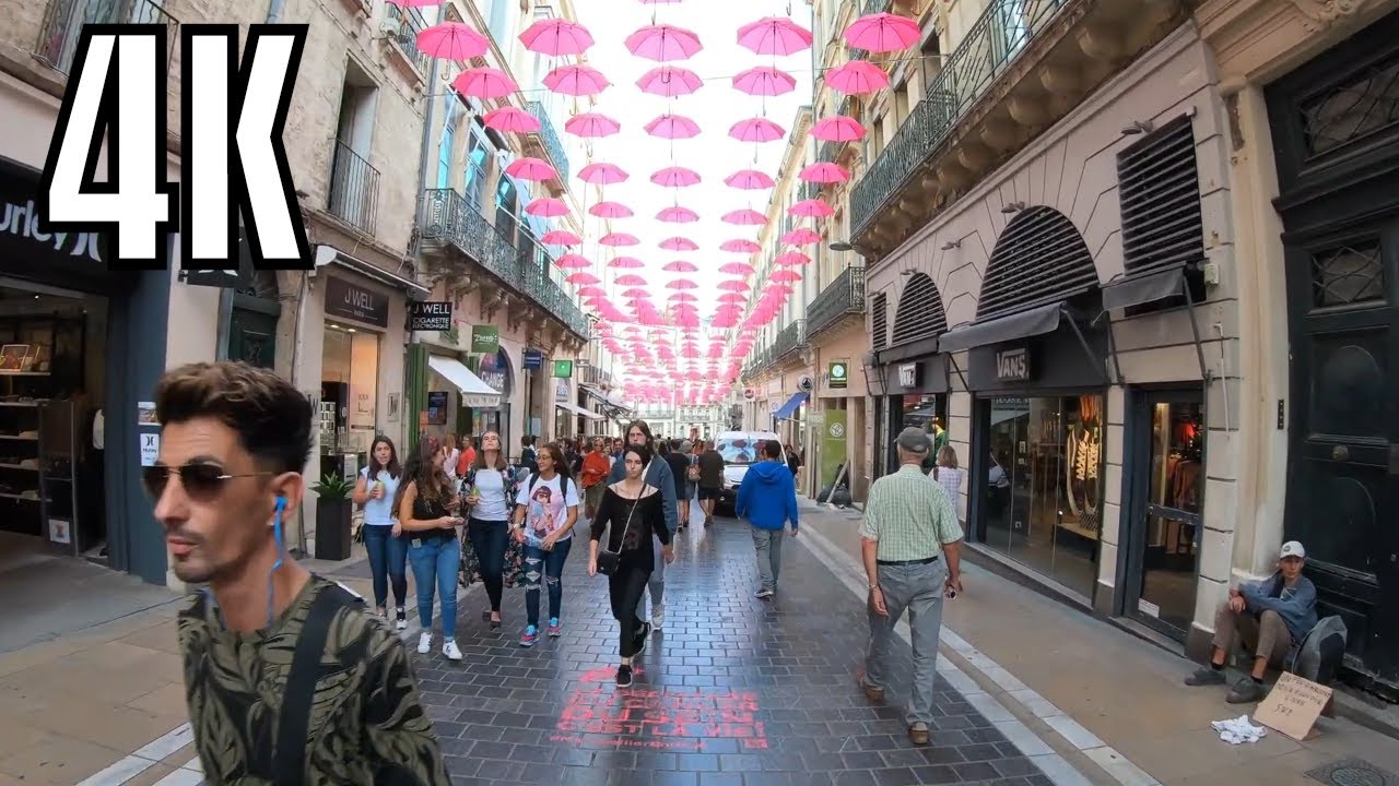 A Commercial Street Full Of People And Branded Stores - FREE 4K - YouTube