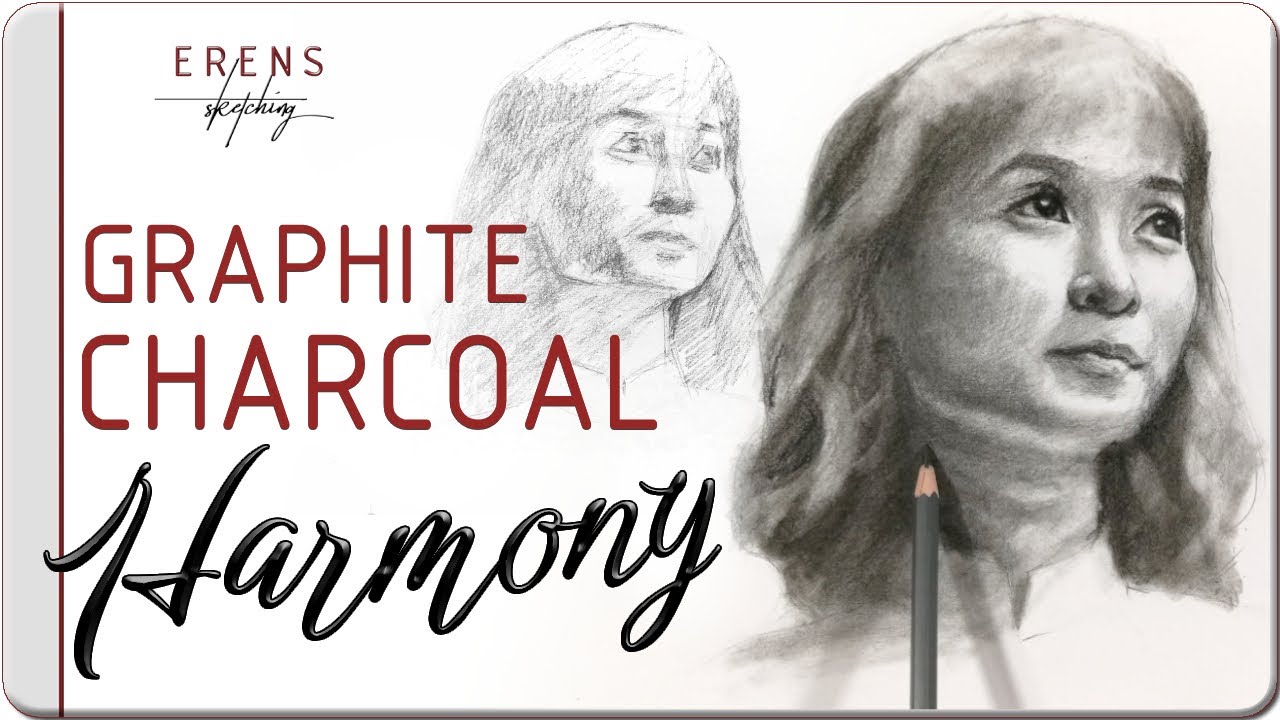 How to Sketch a Beautiful Face | Harmonious Graphite and Charcoal ...