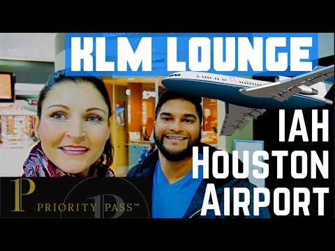 KLM Crown Lounge at Houston’s George Bush Intercontinental Airport IAH ...