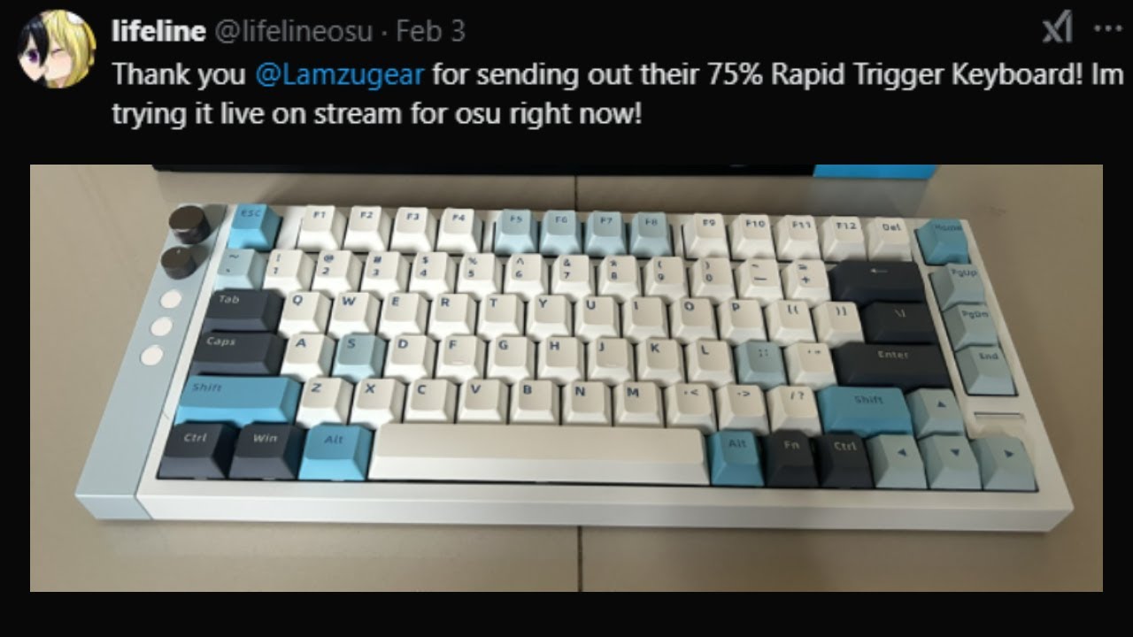 LIFELINE TRYING OUT NEW HALL EFFECT KEYBOARD - YouTube