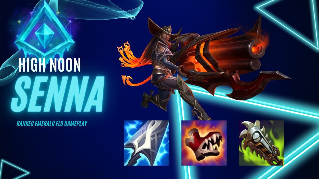 HIGH NOON SENNA GAMEPLAY | Emerald Elo Wild Rift | - YouTube