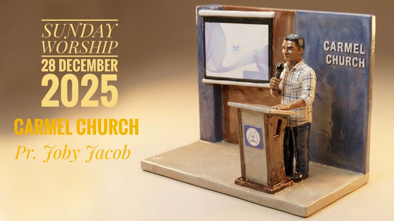 SUNDAY WORSHIP 28 / 12 / 2025 | Pr. Joby Jacob | CARMEL CHURCH ...