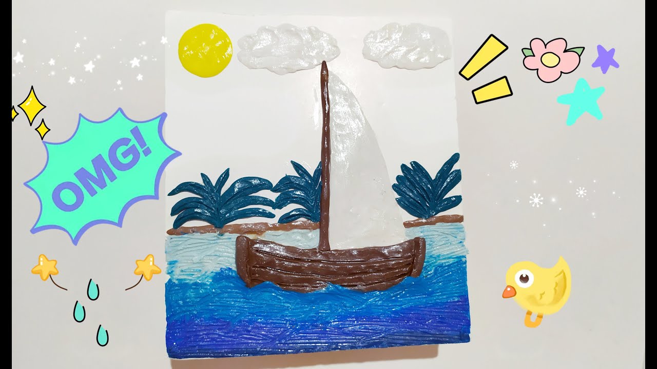 paint with plasticine & polymerclay - YouTube