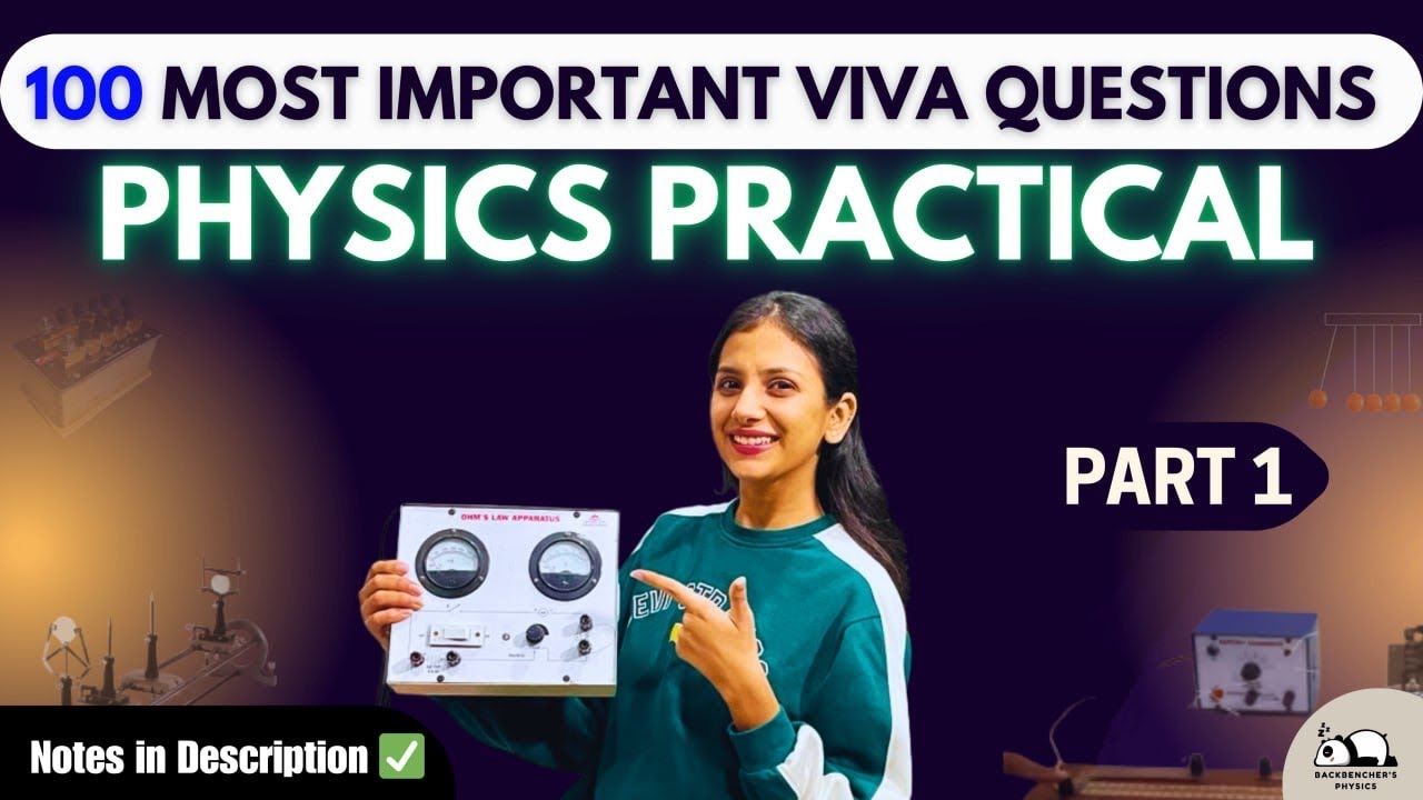 100 Most Important Physics Practical Viva Questions😱 |Part 1| Class 12 ...