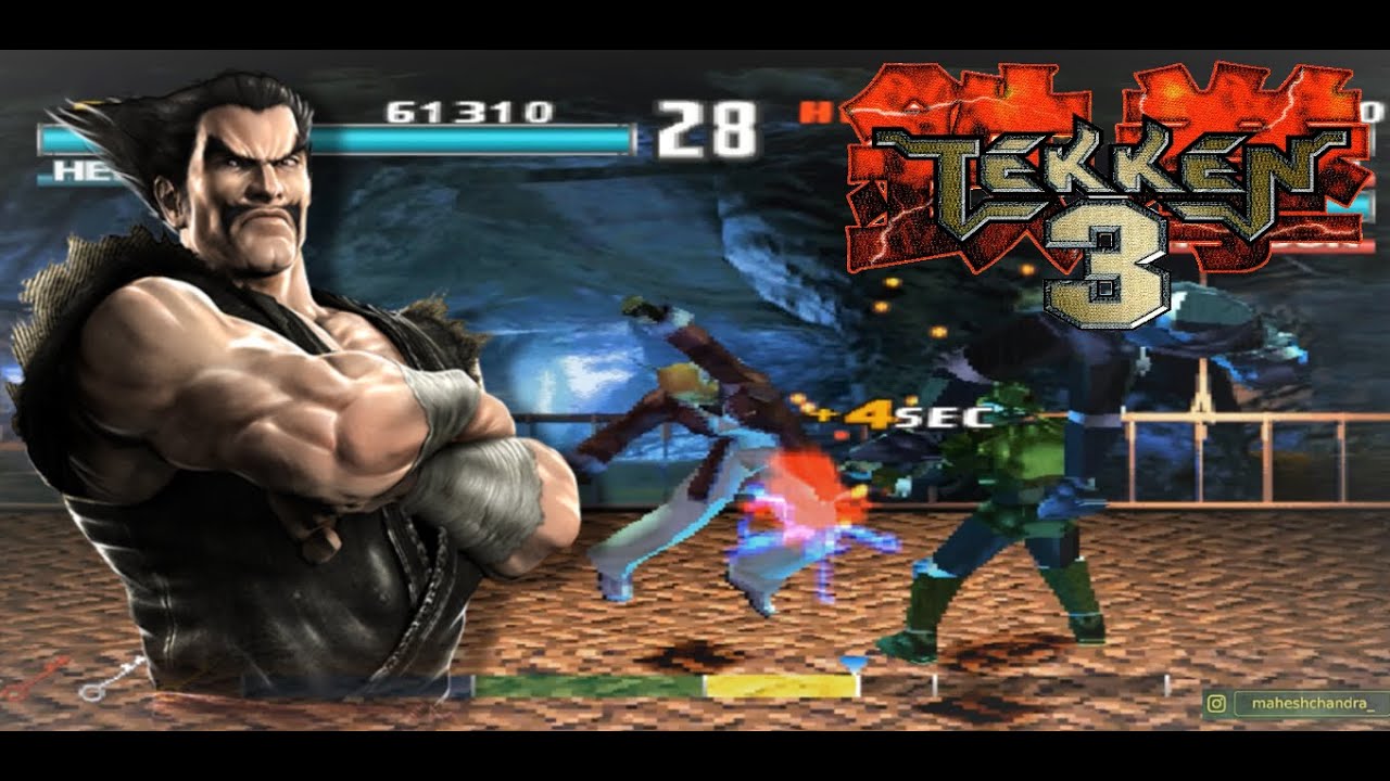 TEKKEN 3: Tekken Force Mode - Heihachi Mishima ⚡ [1080p] - YouTube