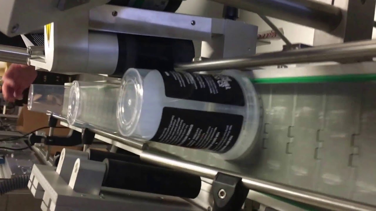 Tapered Pot Labelling System by Atwell Labellers - YouTube