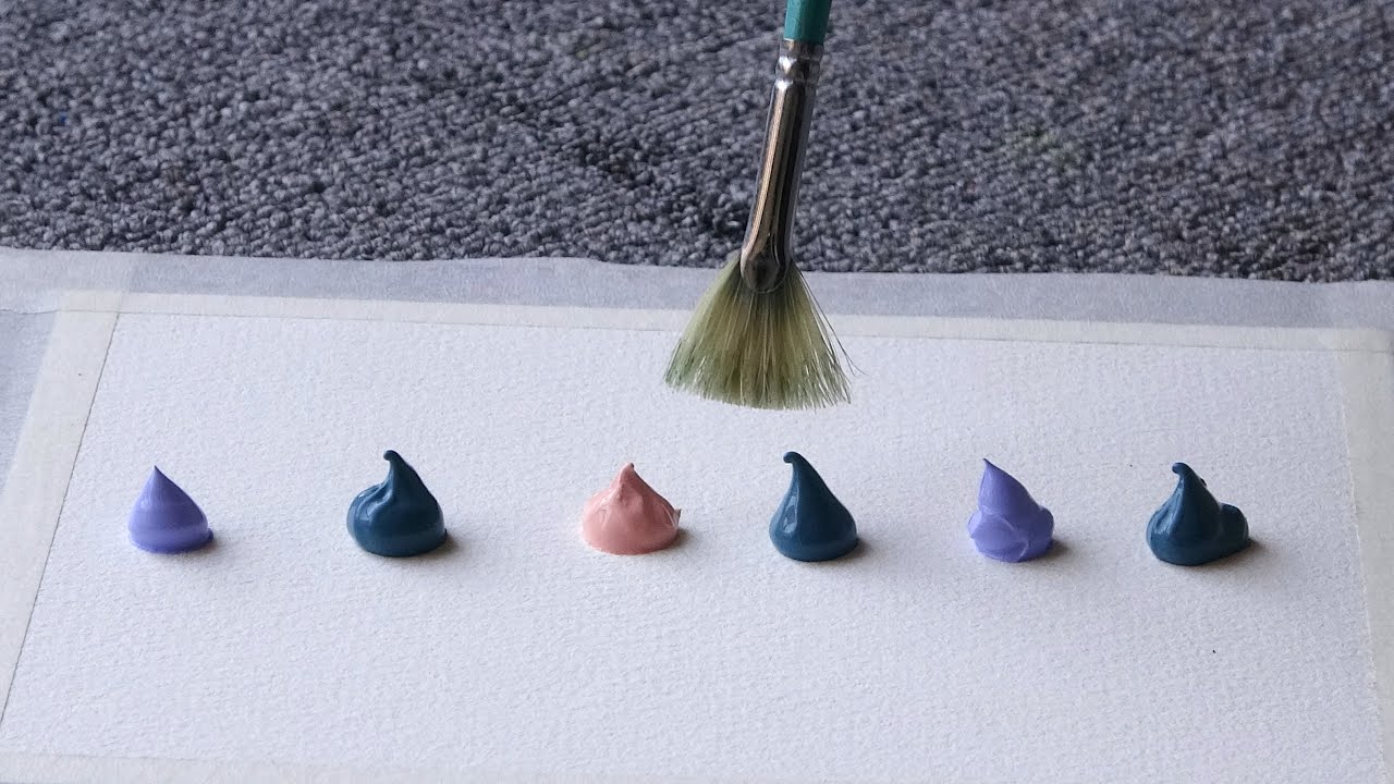 How to use these 6 lumps of paint/paint a blue sky and white clouds ...