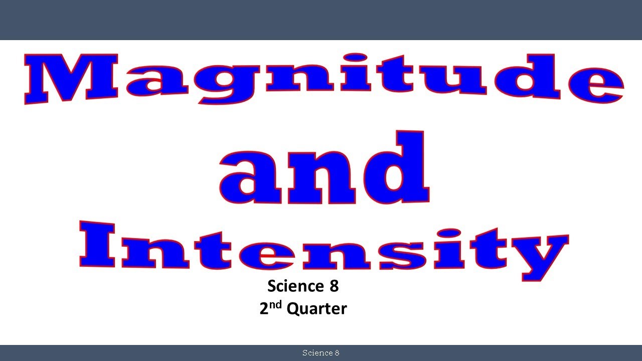 Magnitude and Intensity of Earthquakes - YouTube