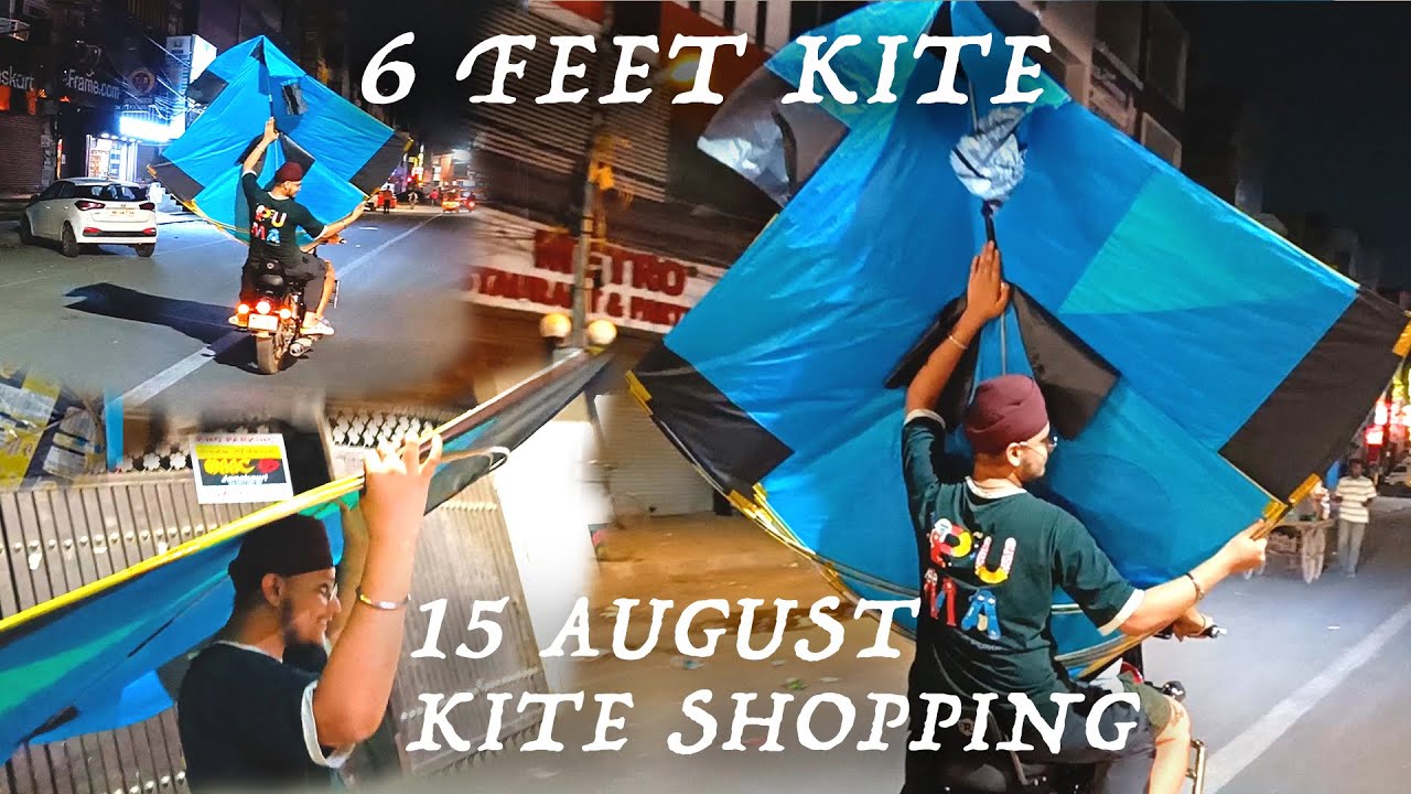 6 Feet kite shopping at delhi 2023 \\ 15 august Huge kite shopping \\ # ...