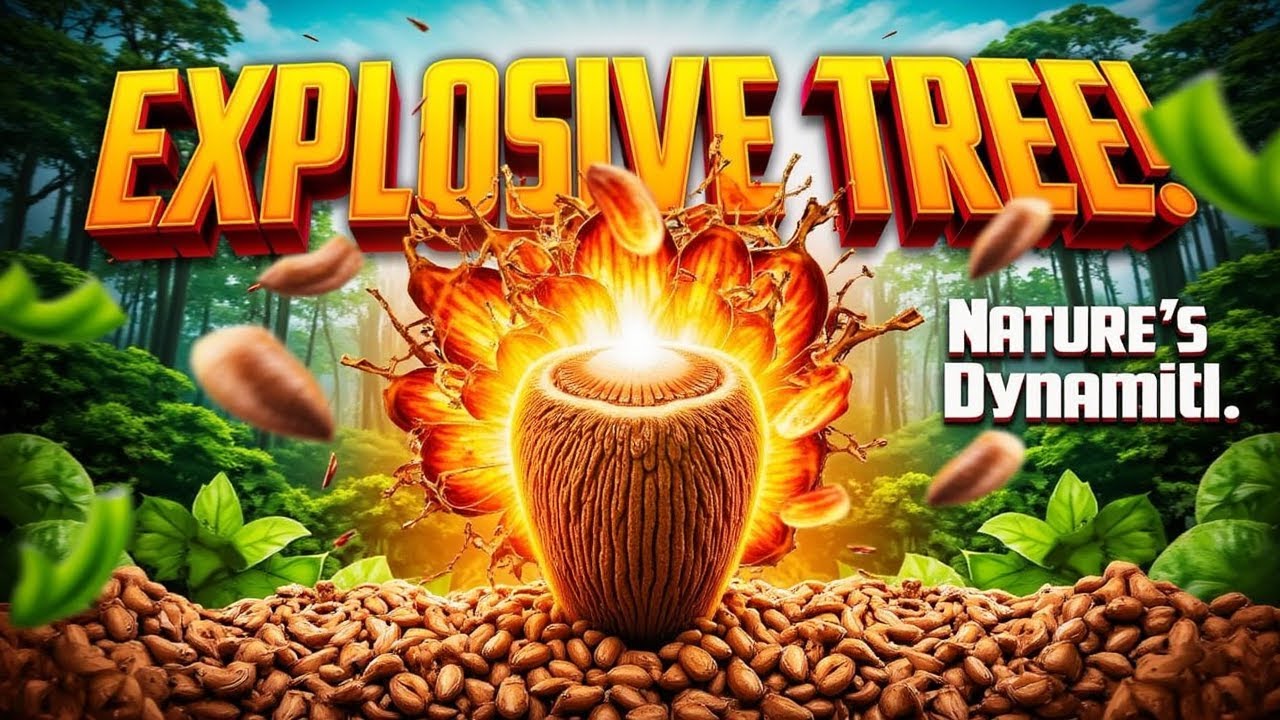 The Hura Crepitans Exploding Trees of the Amazon Jungle - YouTube