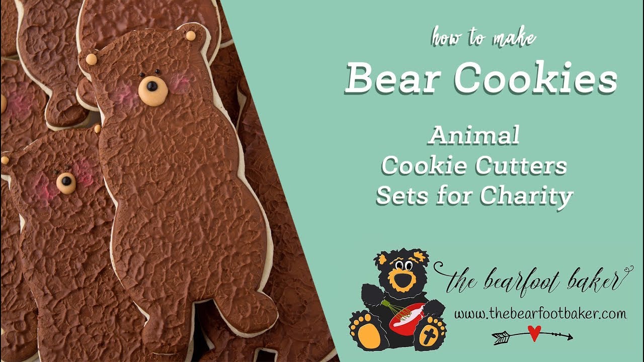 How to Make Simple Fun Furry Bear Cookies | The Bearfoot Baker - YouTube
