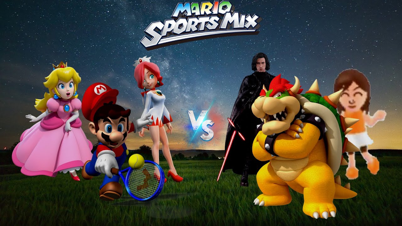 Mario Sports Mix - Dodgeball (3 players, Expert CPU) Exhibition Match ...