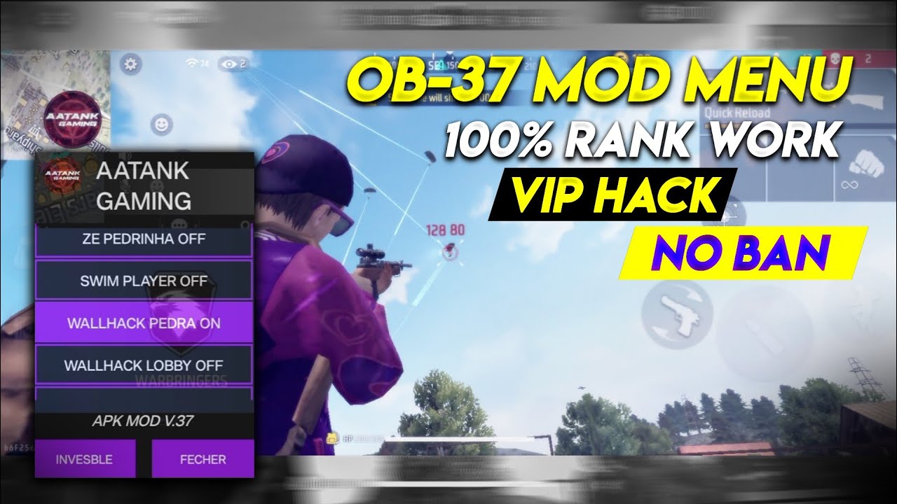 Free Fire Max Auto Headshot New Mod apk OB-37 Wall Hack FF Ob37 Rank ...