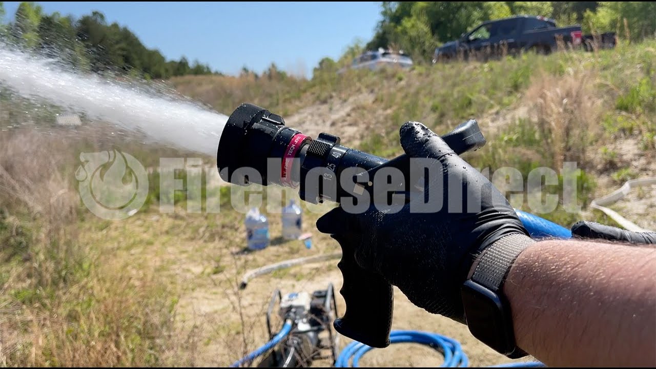 Aluminum 1" Heavy-Duty 13 to 60 GPM Fire Nozzle (NH) - YouTube