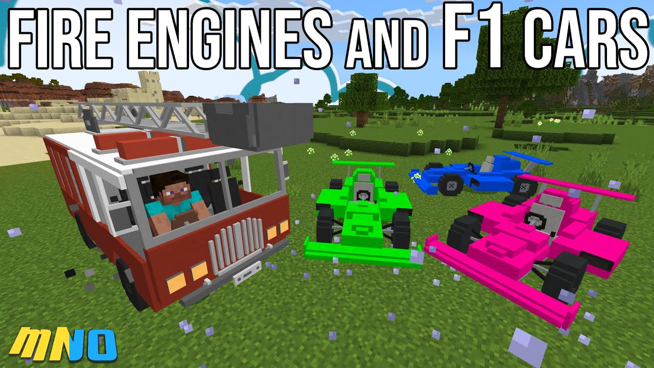 Fire Engines and F1 Cars - Addon For Minecraft Bedrock - YouTube