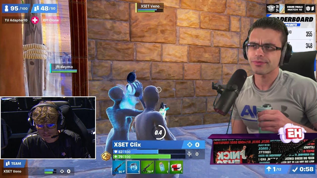 Nick Eh 30 Clowns Clix For Losing In The FNCS Tournament & Falling Off ...