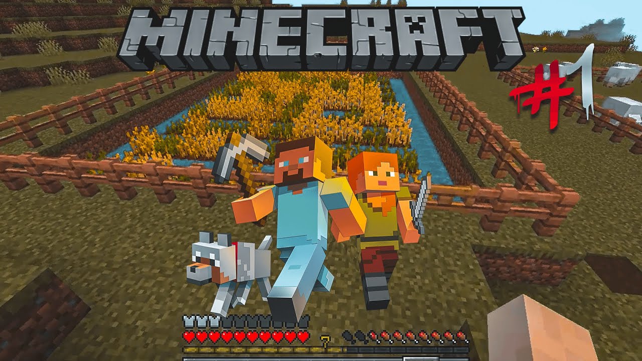 MINECRAFT EXPLORE - FARM & CAVE | #1 GAMEPLAY | minecraft gameplay ...