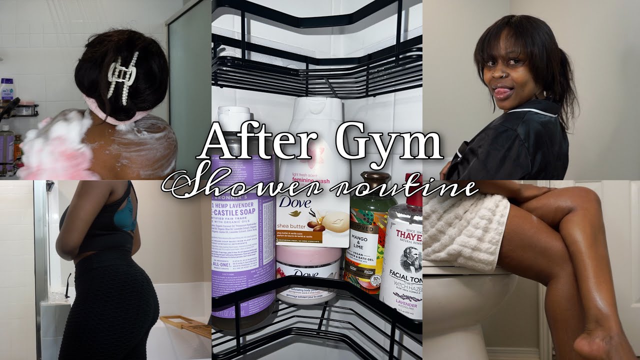 AFTER GYM SHOWER + SKINCARE ROUTINE || SMELL GOOD ALL DAY - YouTube