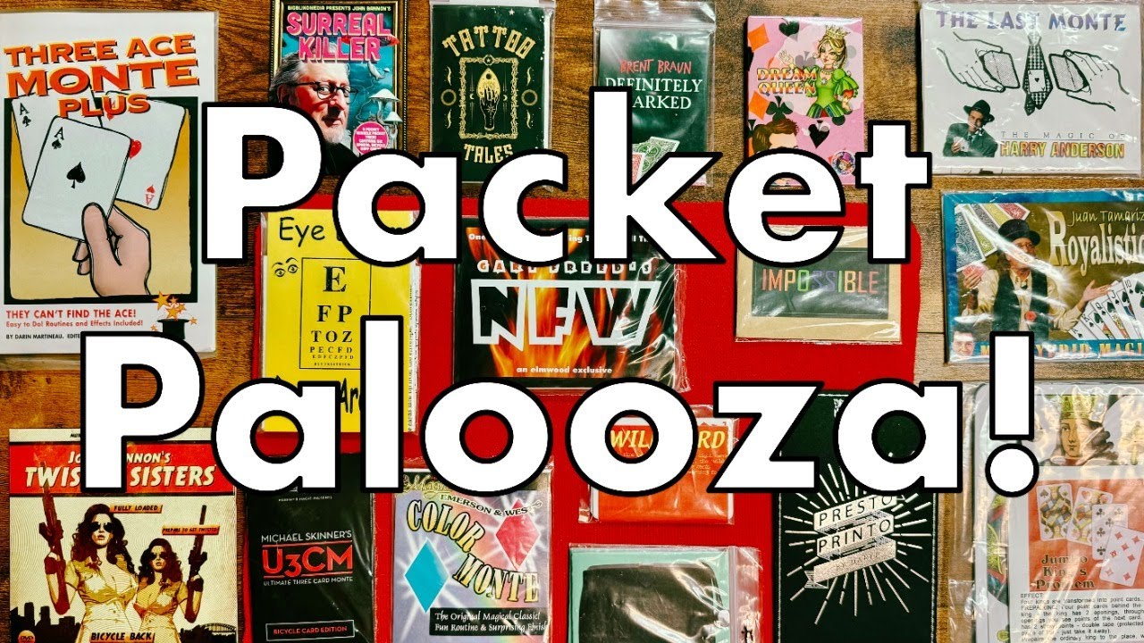 Card Magic LIVE Stream! Five Star Packet Tricks! "Packet Palooza" is ...