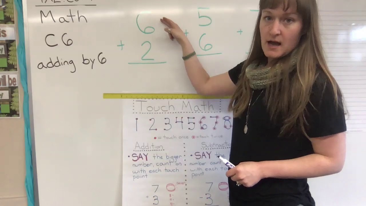 IXL math C6: adding with sixes - YouTube