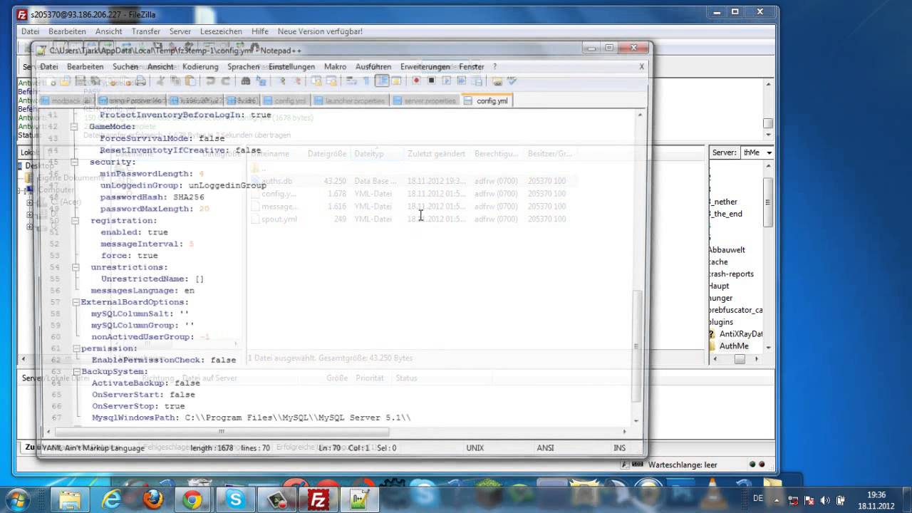 Minecraft Plugin - AuthMe [1.4.6/ German] - YouTube