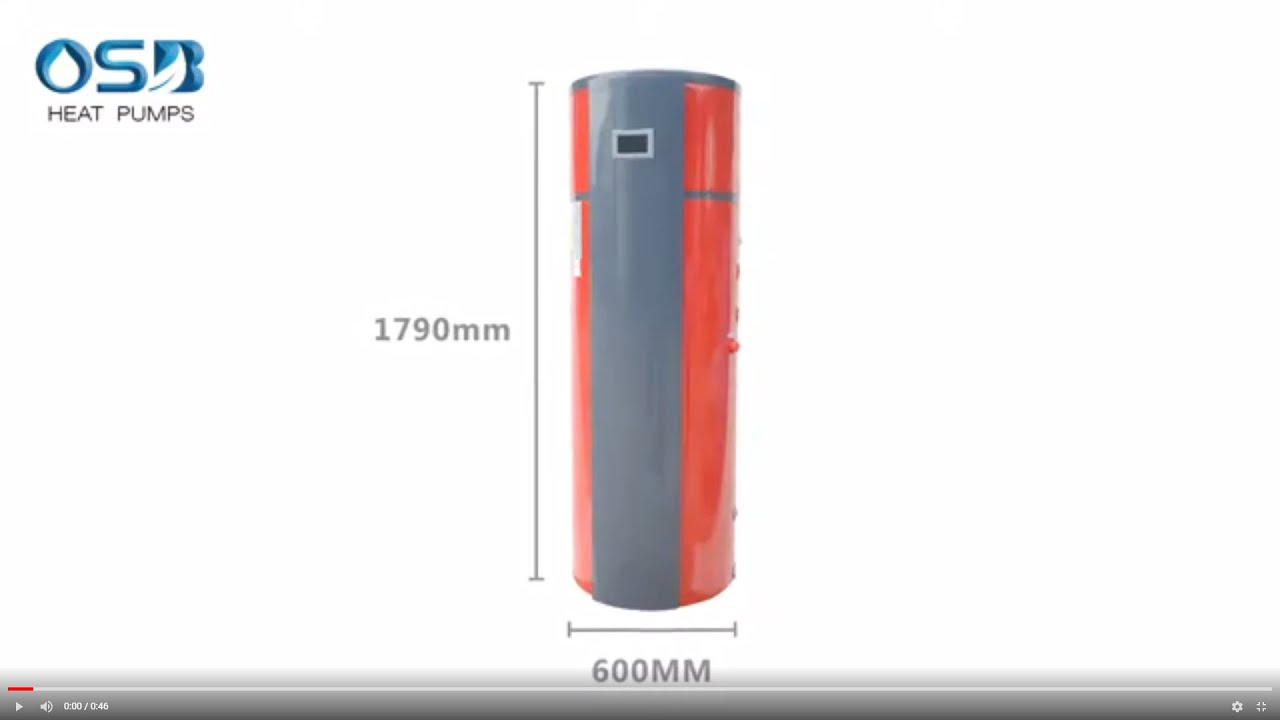 OSB丨E-smart All in one heat pump Special Red Color With Steel Casing ...